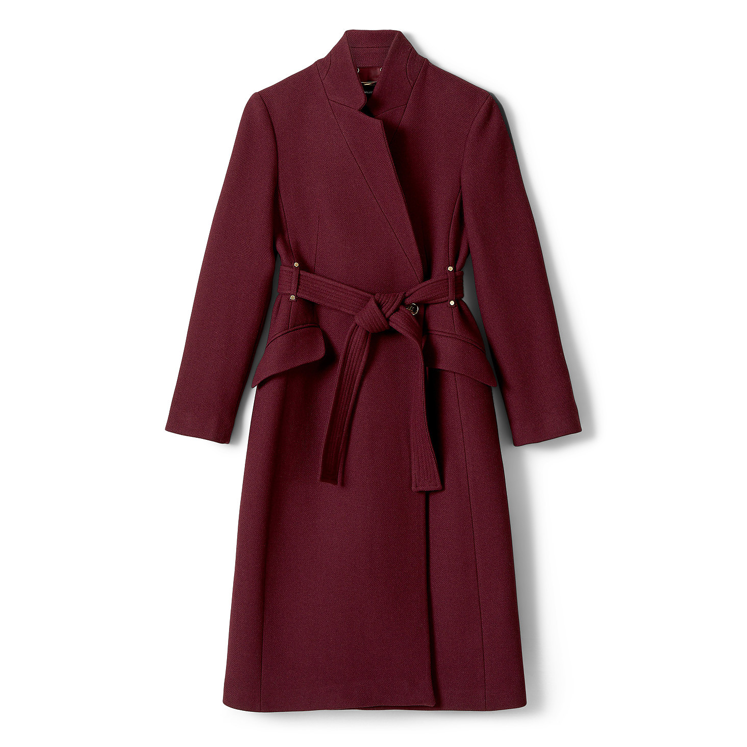 Rent Buy Karen Millen Italian Wool Investment Notch Neck Coat | MY ...